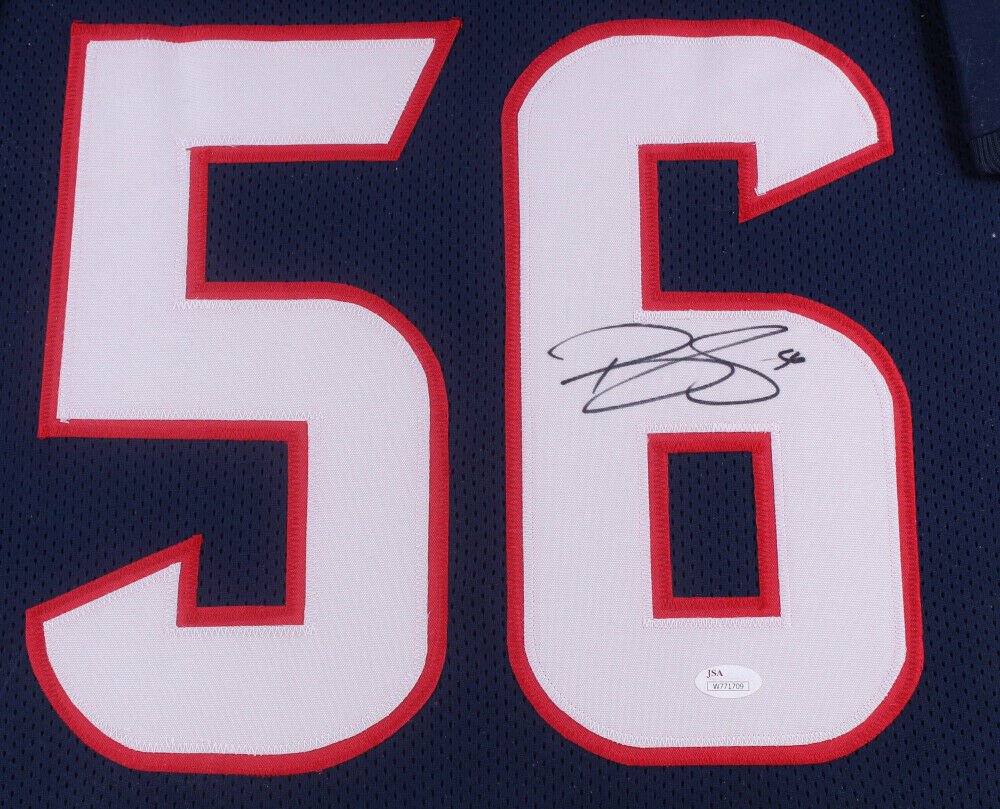 Brian Cushing Signed Texans 35x43 Framed Jersey (JSA) Houston ...