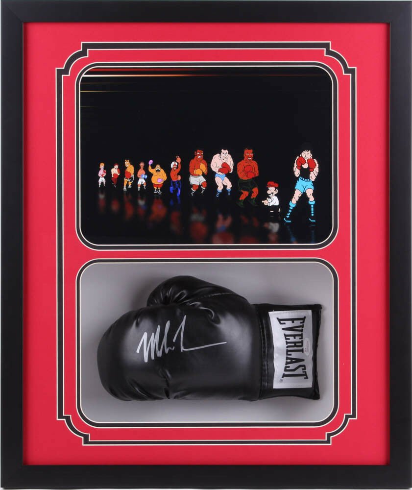Mike Tyson Signed 22x26x5 Custom Framed Shadowbox Boxing Glove Display ...