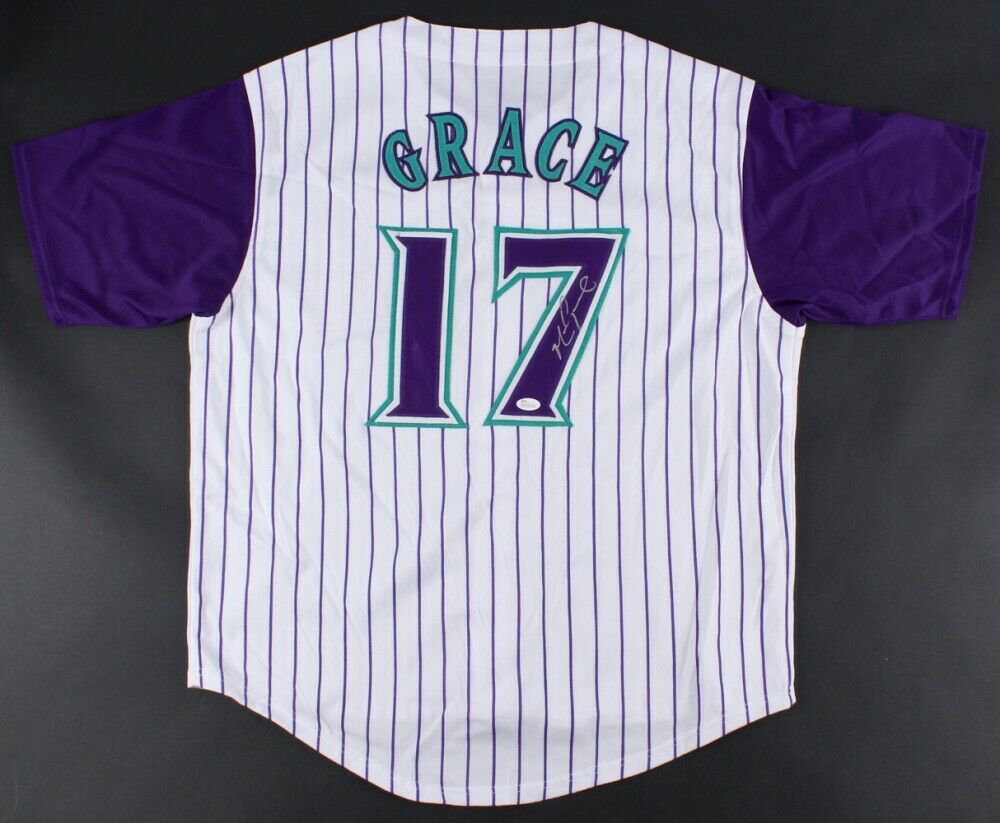 Mark Grace Signed Arizona Diamondbacks Jersey (JSA) Cubs / 2001 Series ...