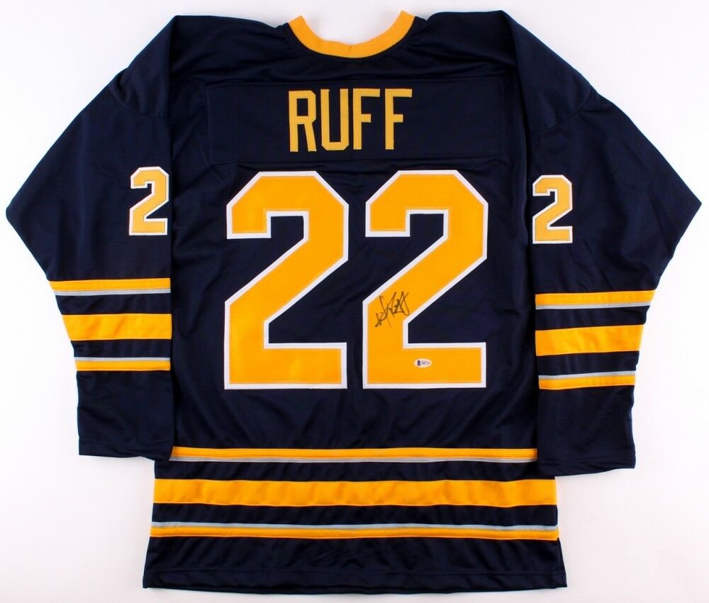 Lindy Ruff Signed Sabres Jersey (Beckett COA) Playing career 1978–1991
