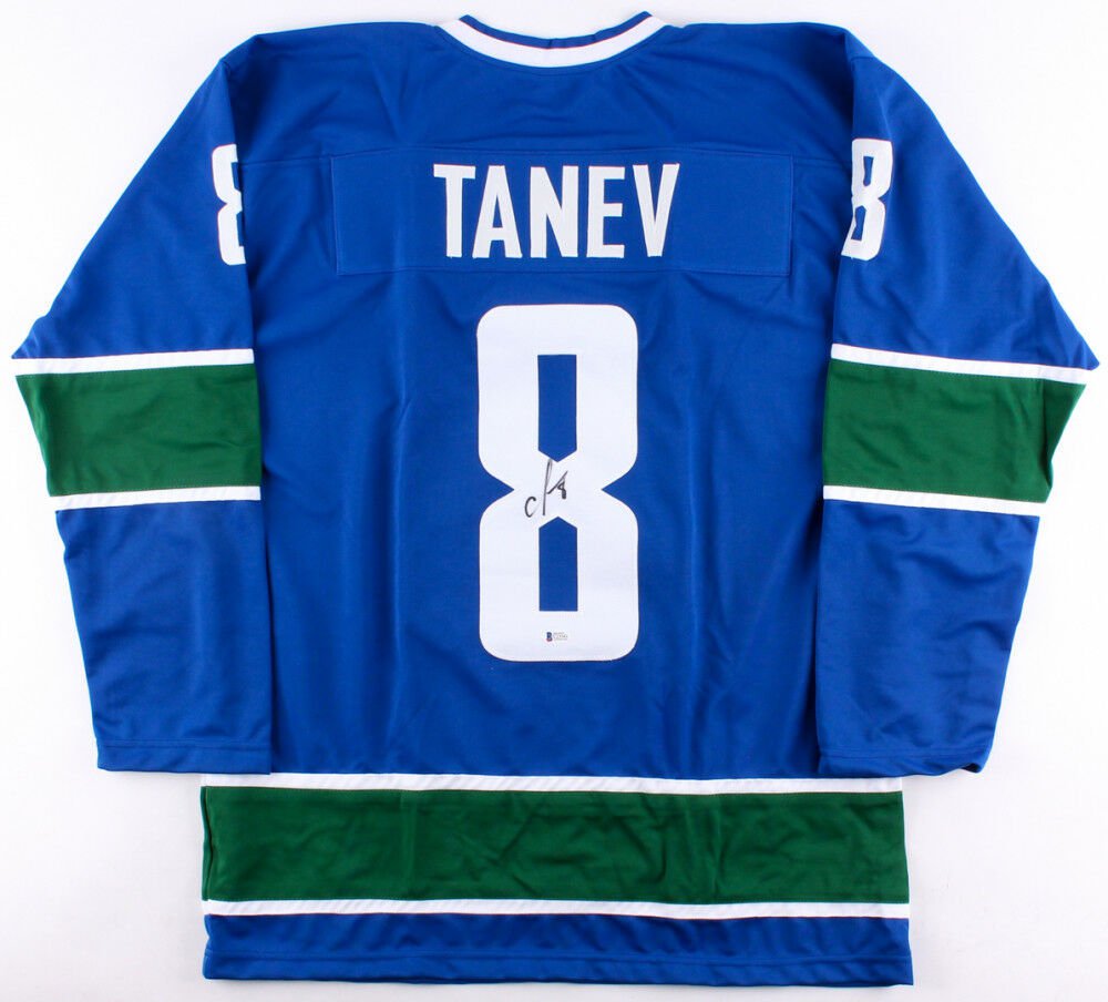 Christopher Tanev Signed Canucks Jersey (Becket COA) Veteran Vancouver ...