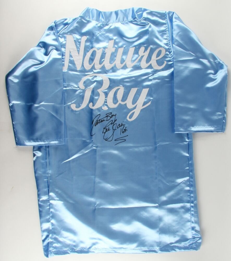 Ric Flair Signed "Nature Boy" Robe Inscribed "16x" & "Nature Boy" (JSA COA)