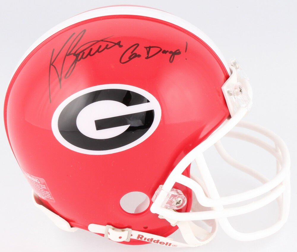 Kevin Butler Signed Georgia Bulldogs Mini Helmet Inscribed "Go Dogs ...