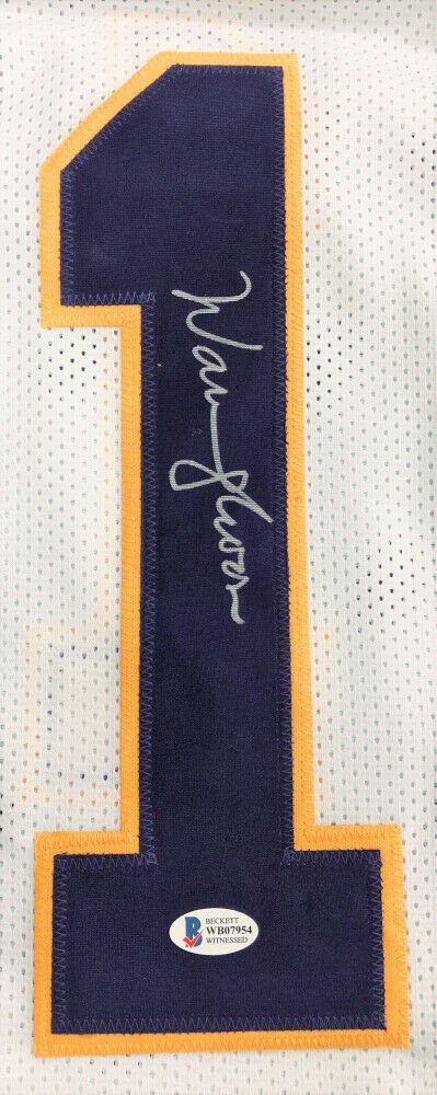 Warren Moon Signed Minnesota Vikings White Jersey (Beckett COA) 9×Pro ...