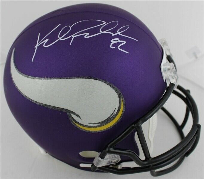 Kyle Rudolph Signed Full Size Minnesota Vikings Helmet Beckett COA ...