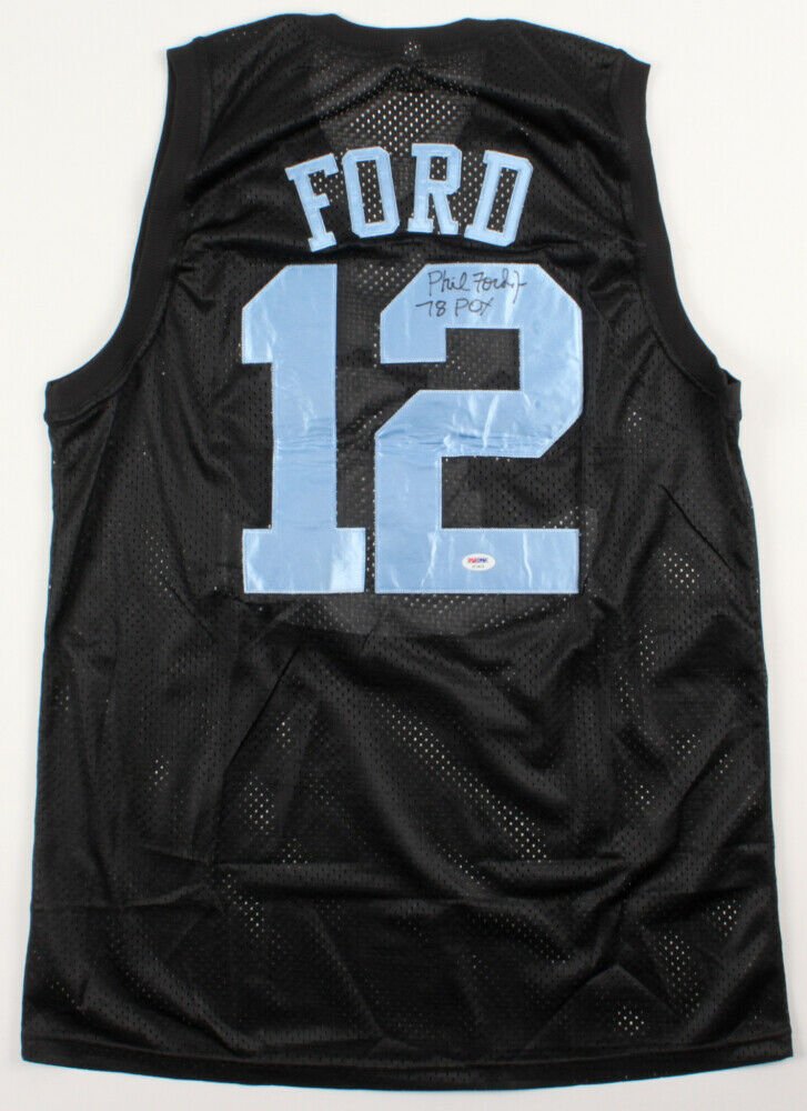 Phil Ford Signed North Carolina Tar Heels Jersey Inscribed "78 POY ...