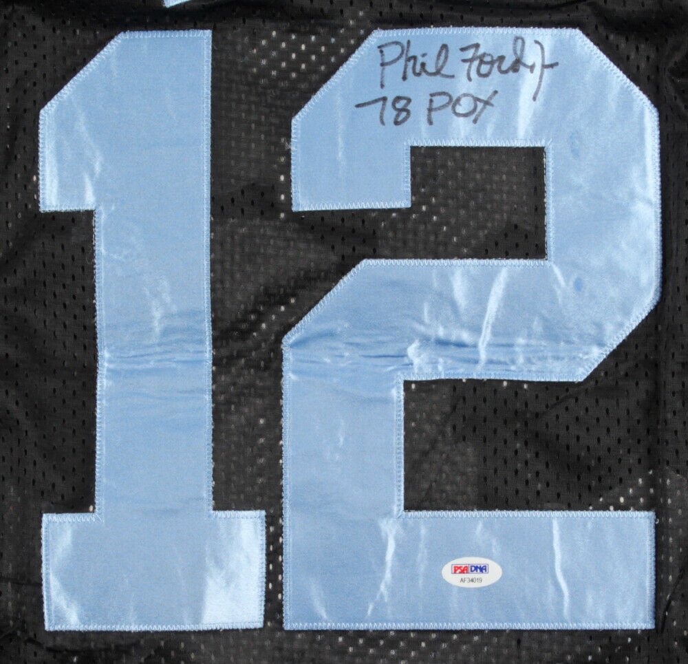 Phil Ford Signed North Carolina Tar Heels Jersey Inscribed "78 POY ...