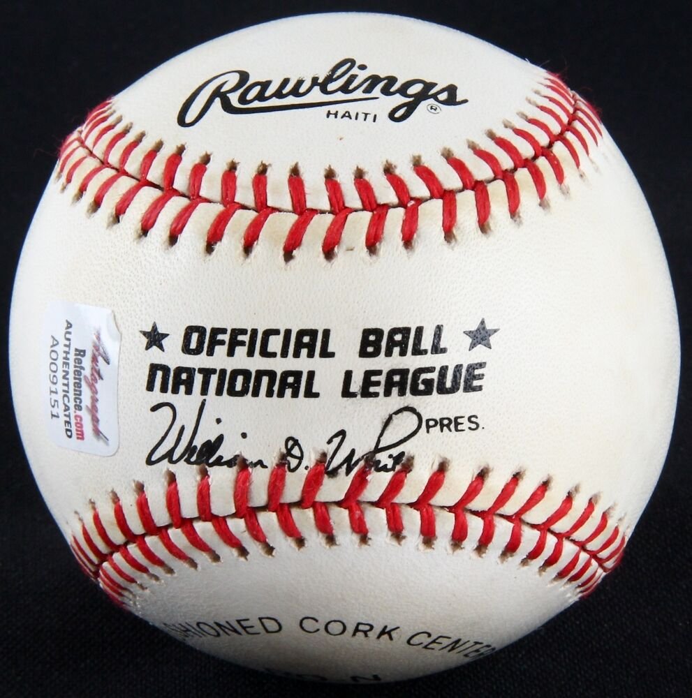 Tommy Holmes Signed ONL Baseball (Autograph Reference COA) 2× All-Star ...