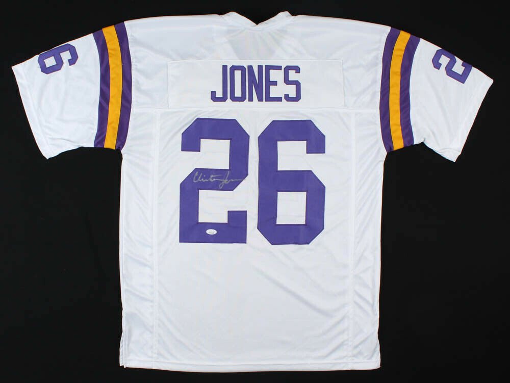 Clinton Jones Signed Minnesota Vikings Jersey (JSA COA) NFL Champion ...