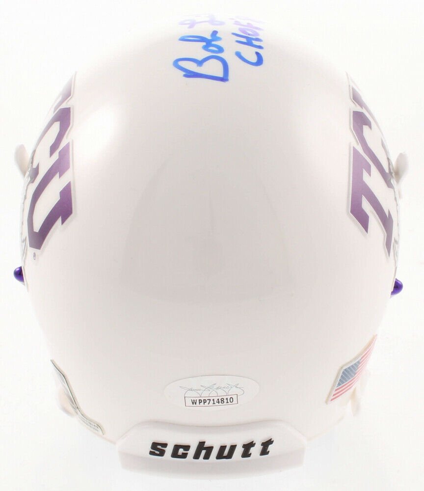 Bob Lilly Signed TCU Horned Frogs Mini Helmet Inscribed "CHOF '81" (JSA ...