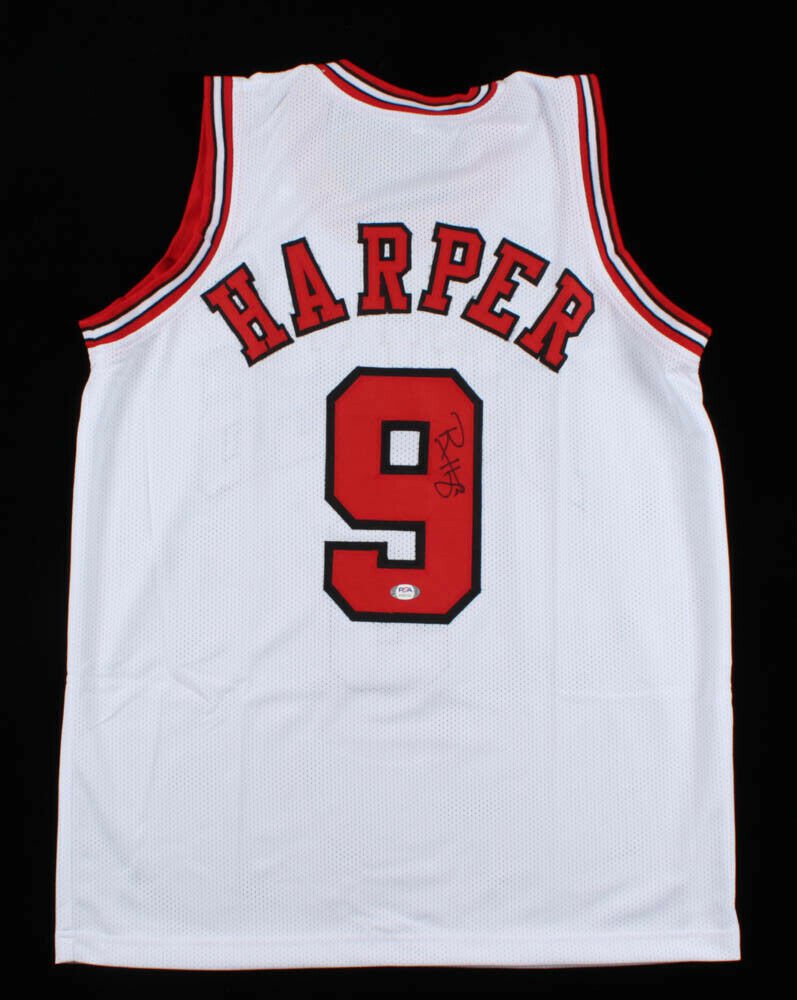 Ron Harper Signed Chicago Bulls Jersey (PSA COA) 5xNBA Champion ...