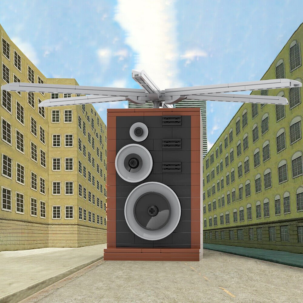 Flying Column Model Building Blocks Set MOC Bricks Toys Gift for ...