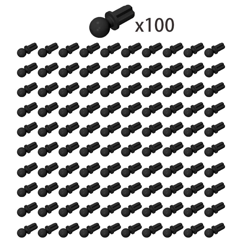 100 Pieces Black 2736 Ball with Cross Axle/Technic Axle Towball ...