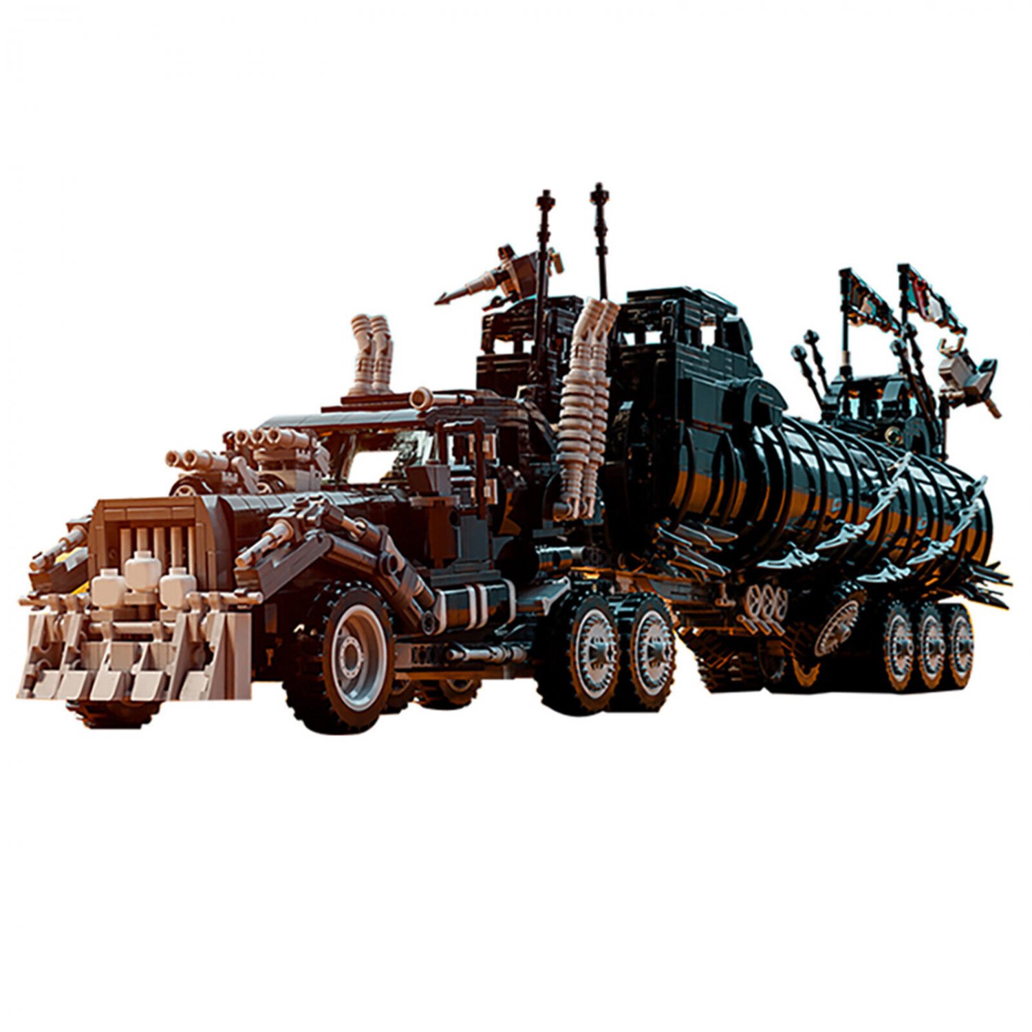 BuildMoc Modified Cars Model 3323 Bricks from Movie