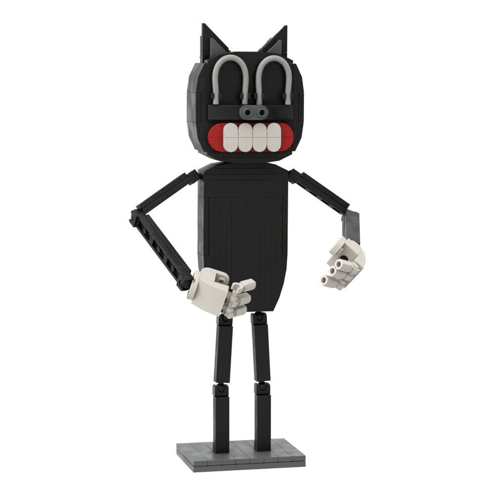 BuildMoc Cartoon Cat Model Horror Creature 197 Pieces Building Toys