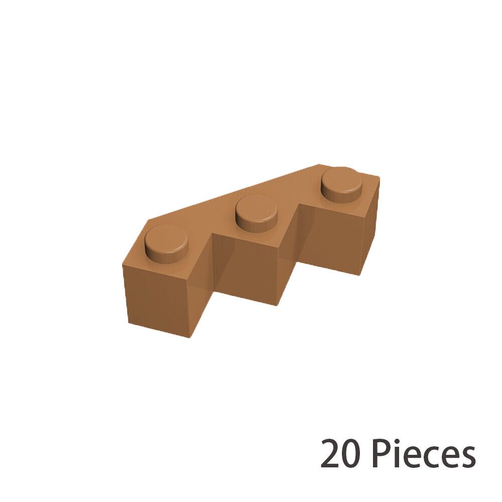 Part 2462 Facet Brick 3X3x1 Building Pieces Bulk Lot 20 Pieces Flesh