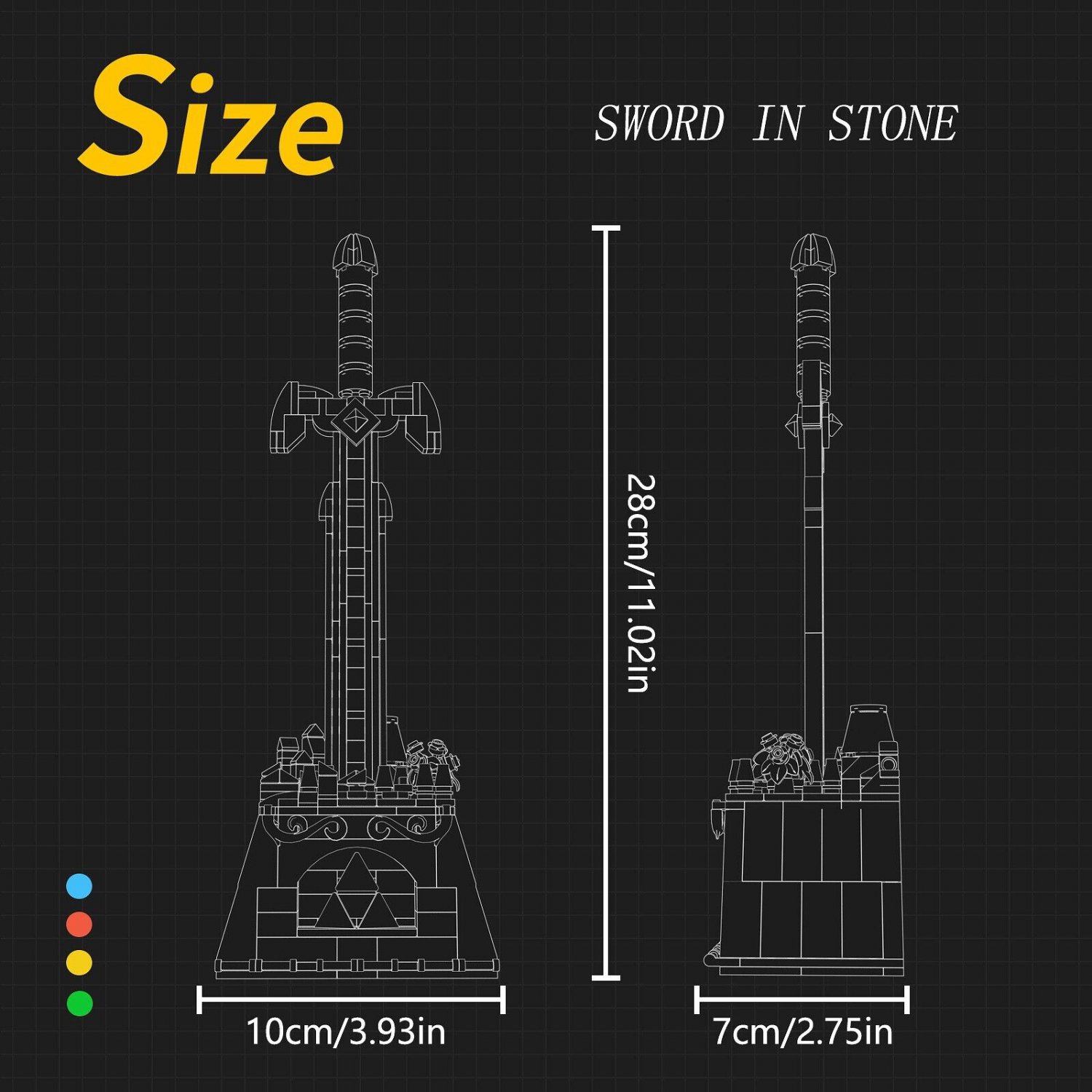 The Master Sword Hyrule Castle Toys Set 388 for Collection