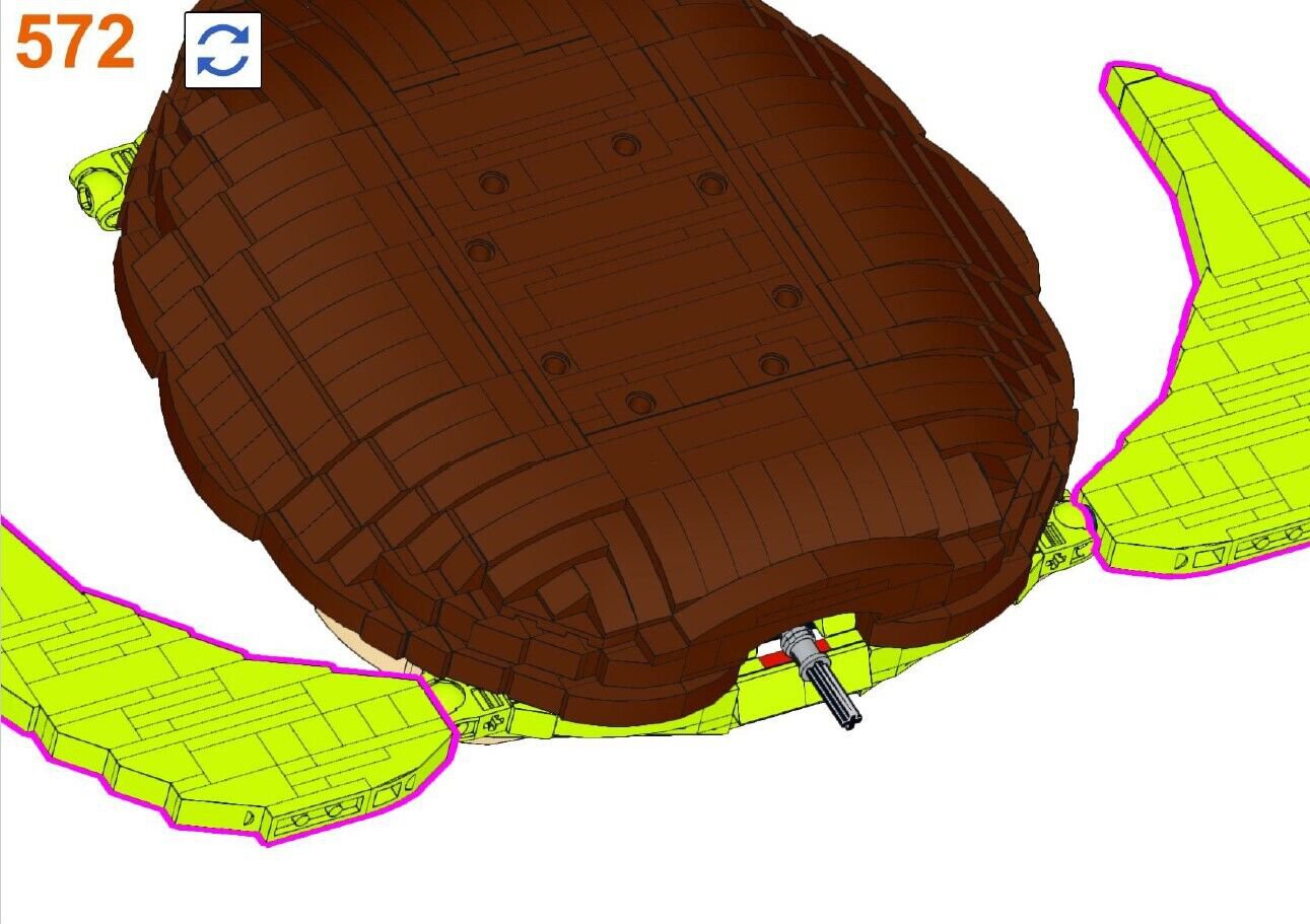 BuildMoc World Tortoise World Turtle Toys Sets & Packs 2893 Pieces