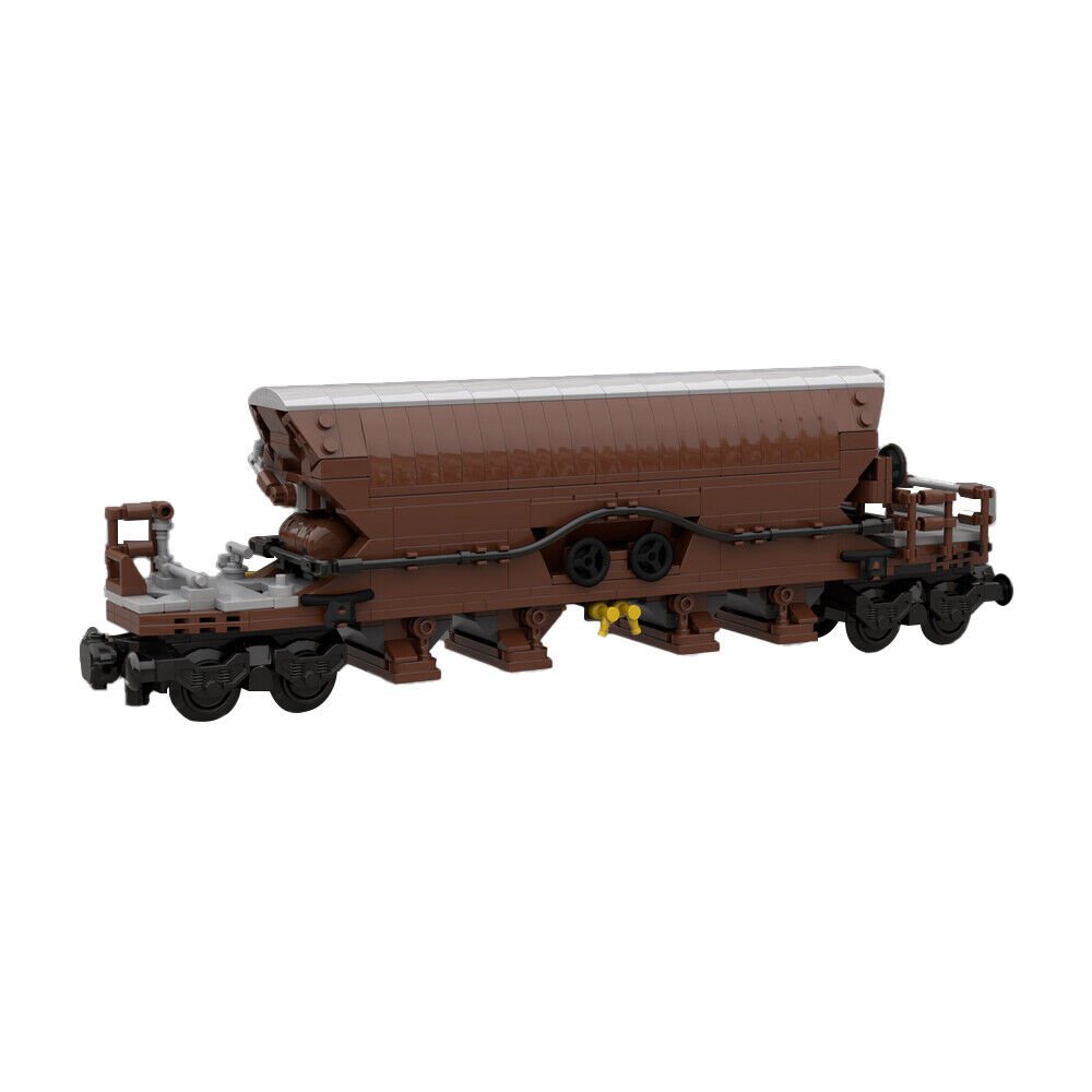 BuildMoc Brown Carriage / Freight Train Model 613 Pieces for 10277 ...