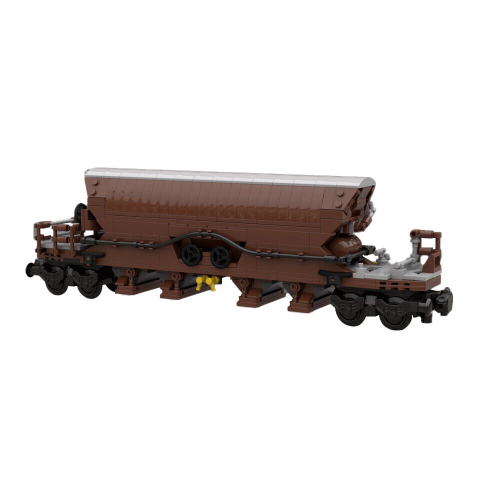 BuildMoc Brown Carriage / Freight Train Model 613 Pieces for 10277 ...