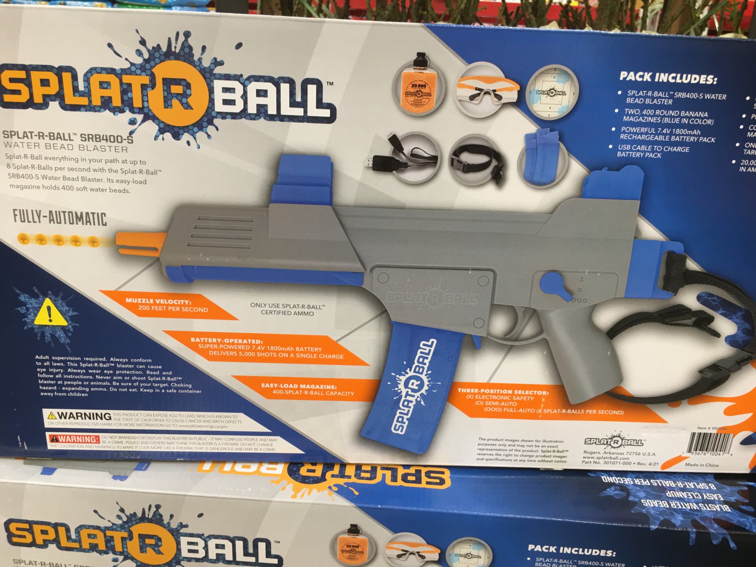 SPLATRBALL Full Auto Water Bead Blaster Kit