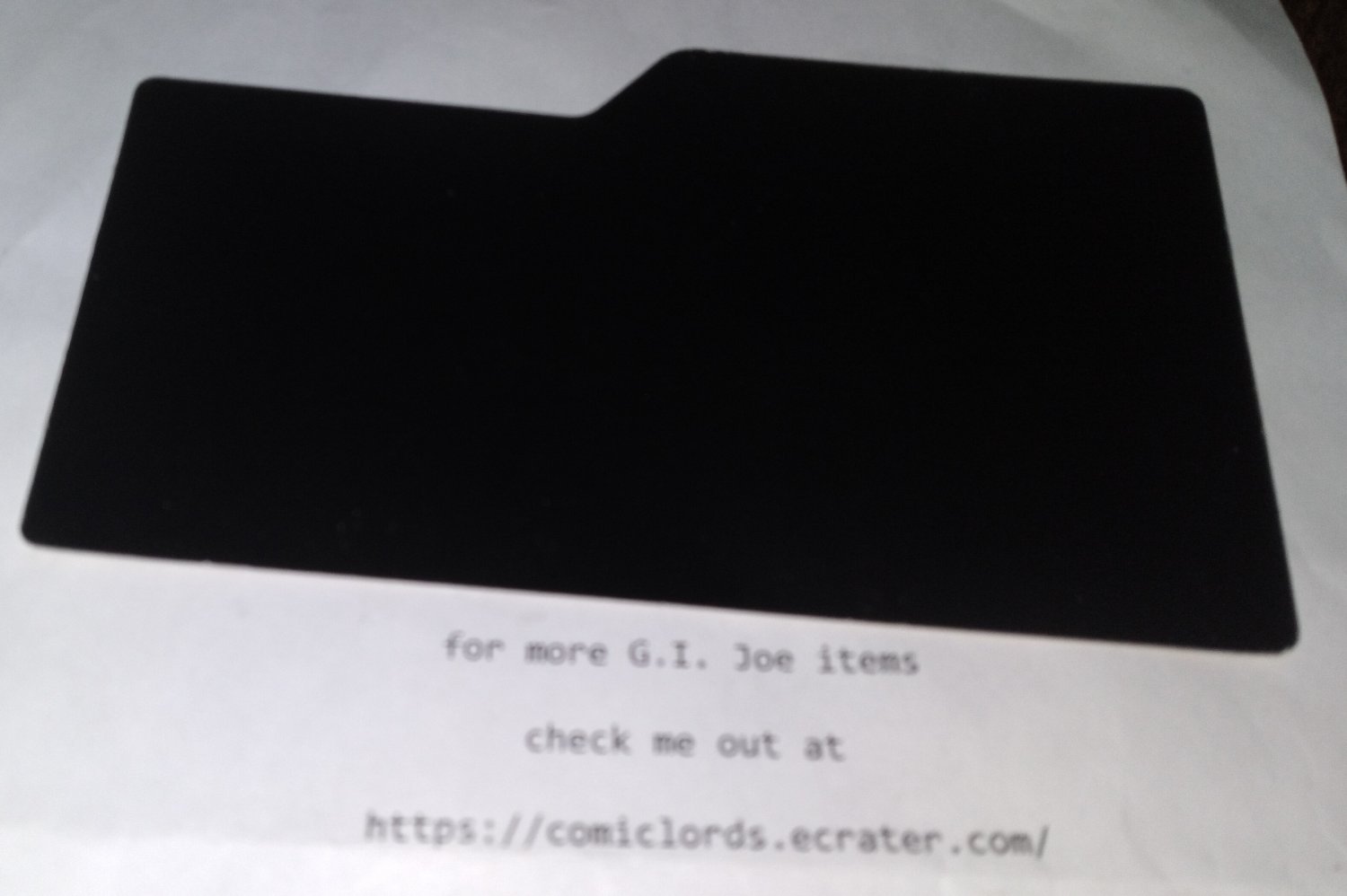 Destro V17 FileCard "From 2008 Comic Pack 2 Pack GI Joe G.I. Joe GIJOE ...