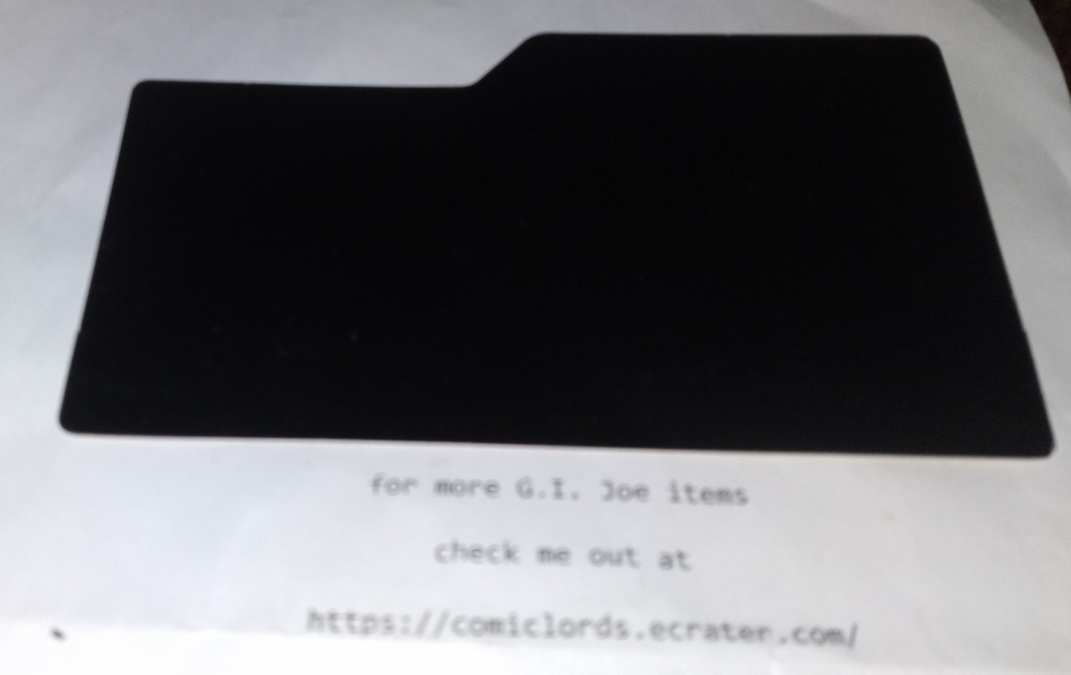 Duke V27 Filecard 25th Anniversary G.I. Joe GI JOE File Card