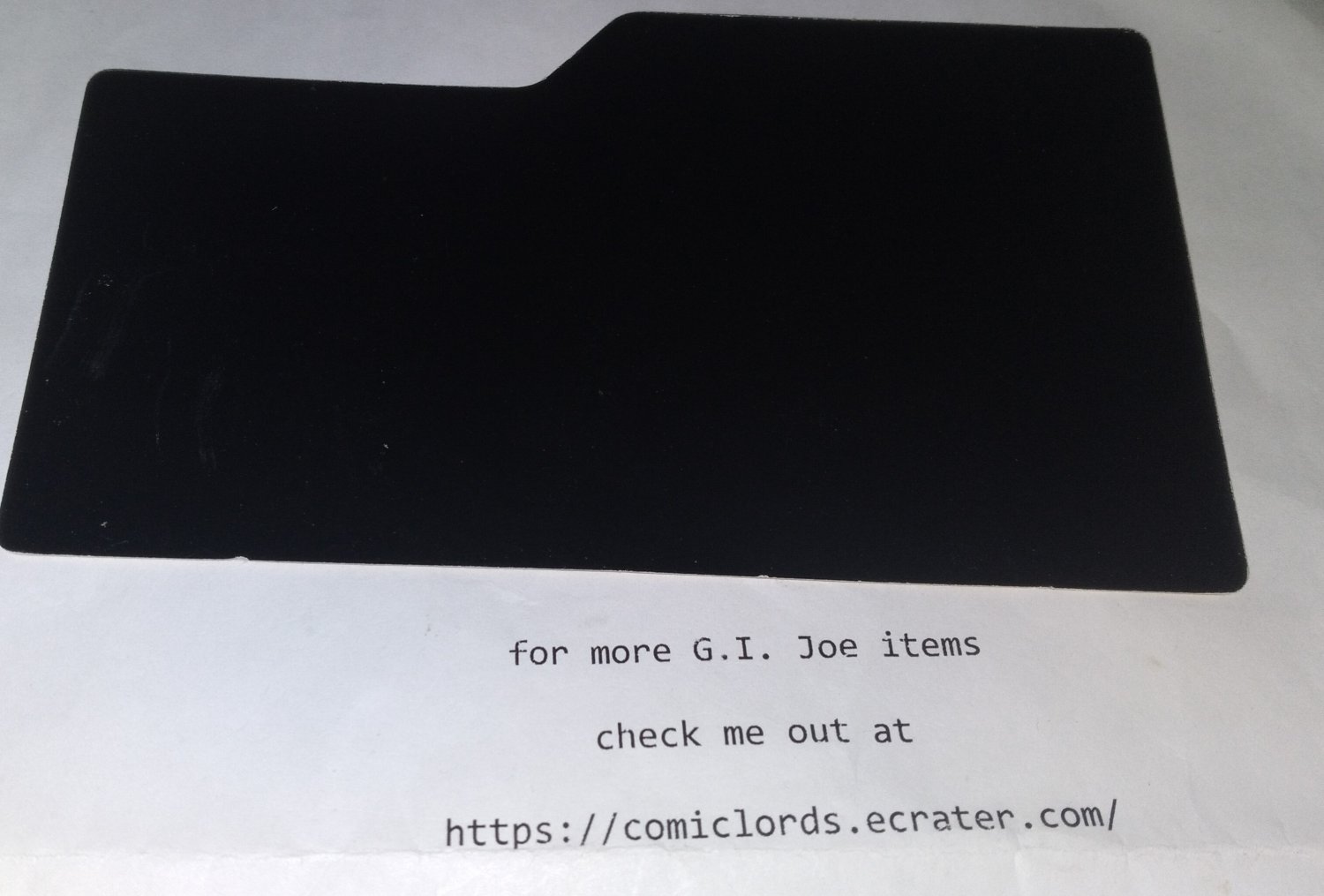 Cobra Trooper V6 Filecard 2007 25th Anniversary GI Joe G.I. Joe File Card