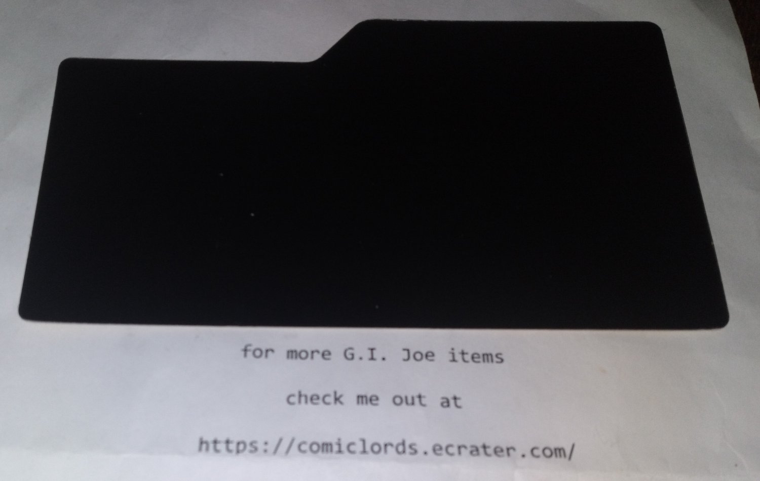 Cpl Breaker FileCard "From 2008 Comic Pack 2 Pack" GI Joe G.I. Joe File ...