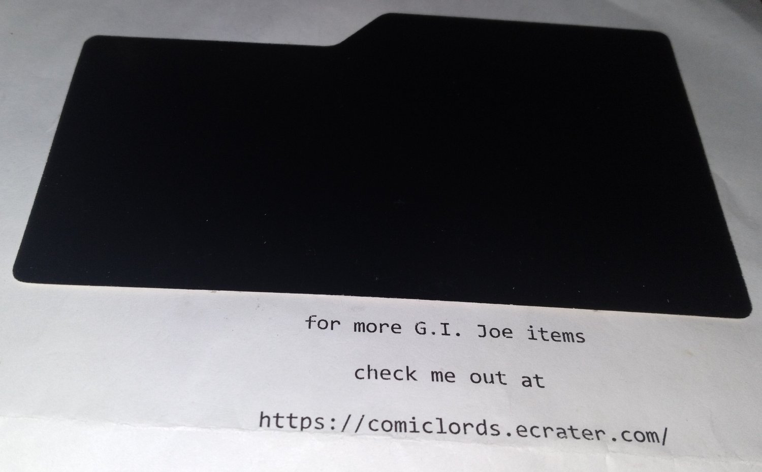 Duke V32 Filecard ResoluteGI JOE G.I. Joe File Card