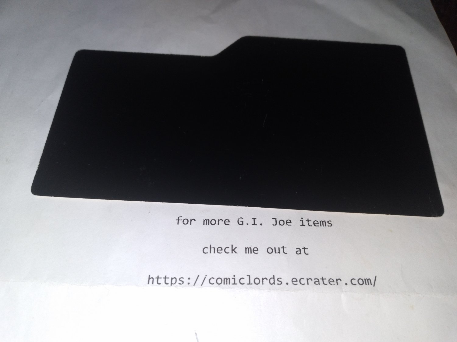 Cobra Viper V20 Filecard 25th Ann 2009 G.I. Joe GI JOE File Card