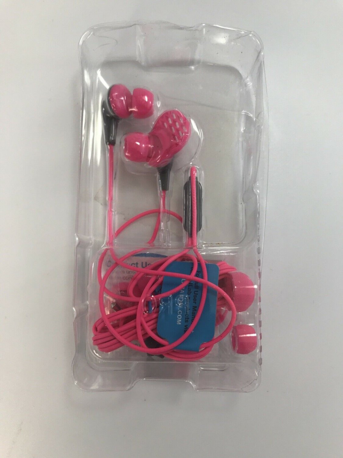 JLab JBuds Pro earbud Wired Headphones with Universal Mic (Pink)