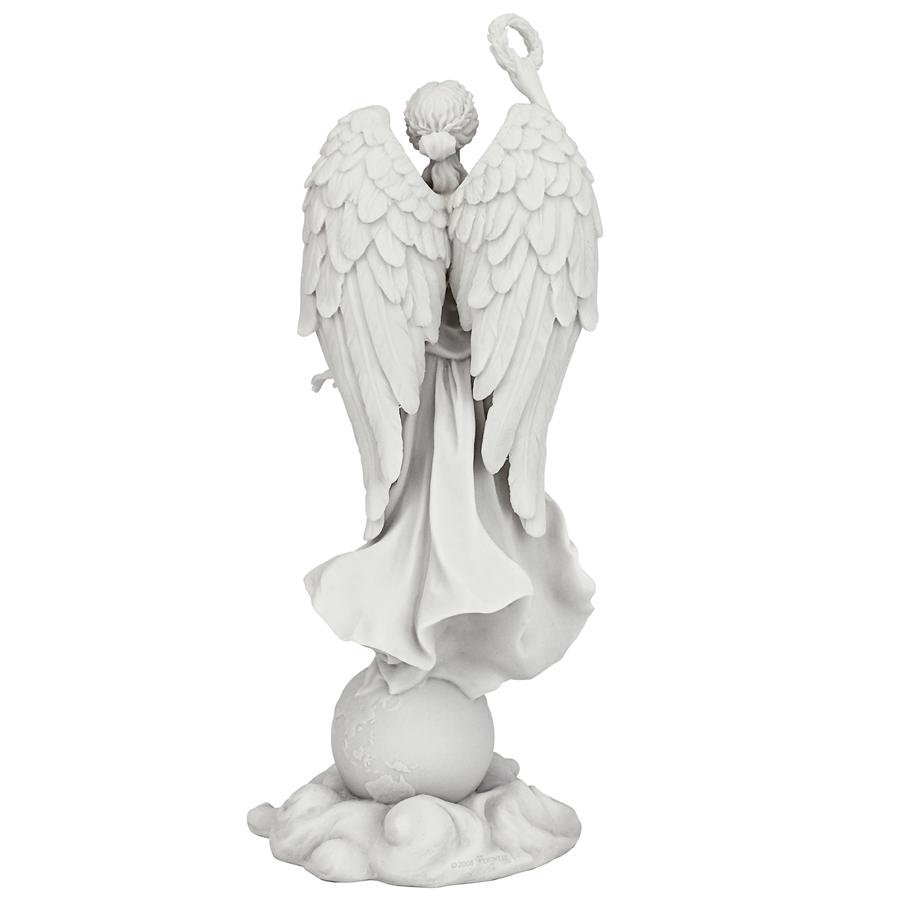 Design Toscano Angel of Peace Statue Figurine, 11 Inch, Bonded Marble ...