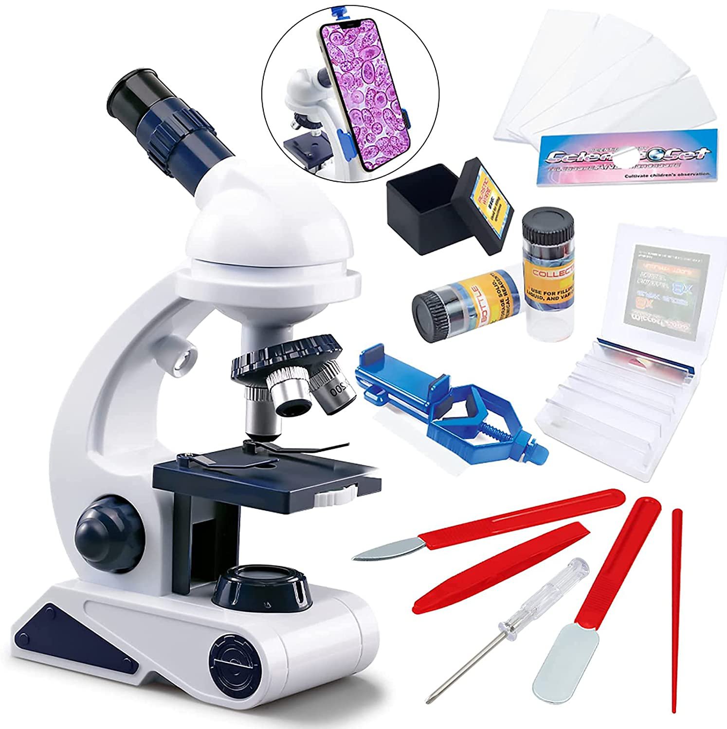Toyerbee Microscope for Kids, Microscope Science Kit for Beginner with ...