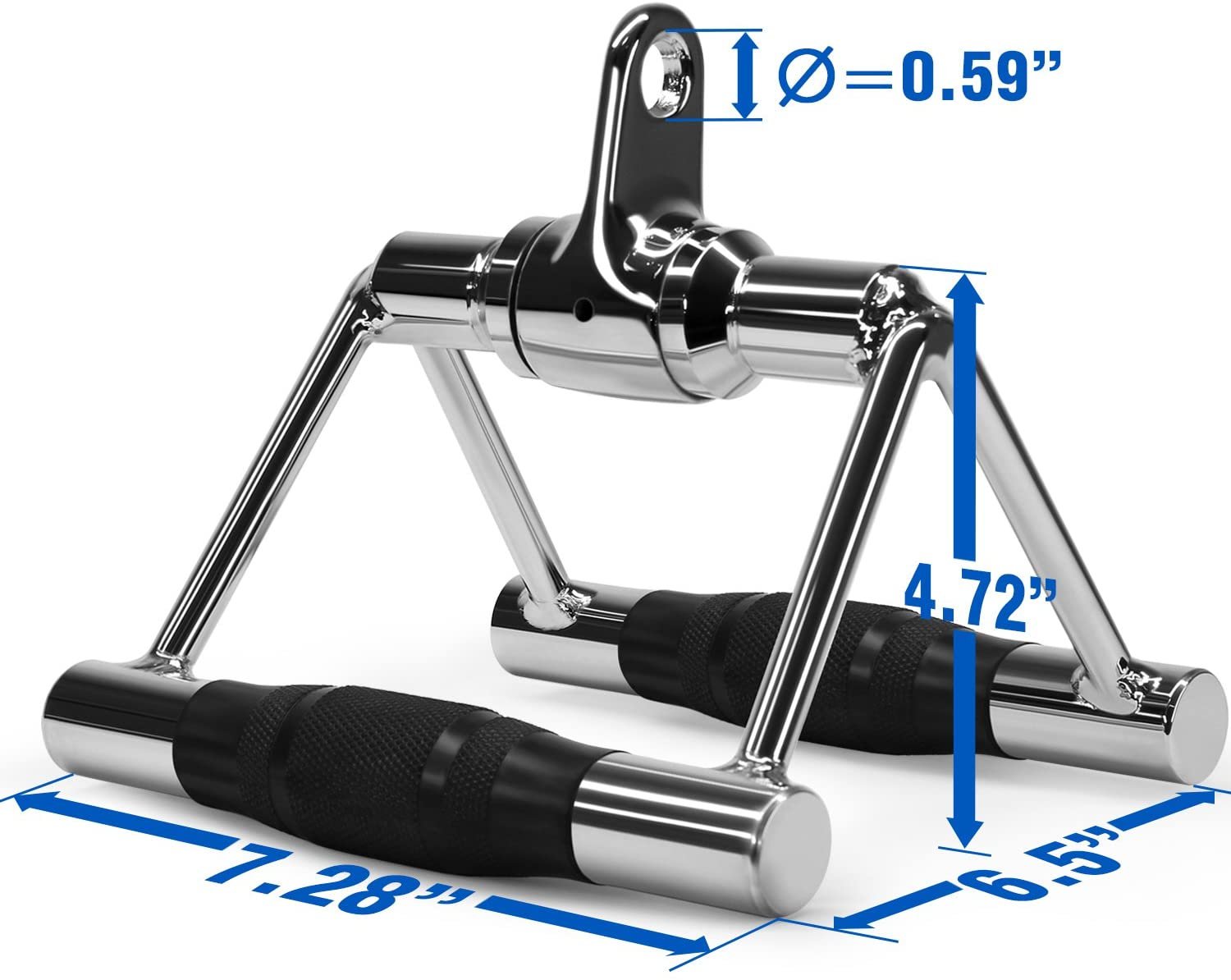 Yes4All Double D Row Handle Cable Attachment, Combo Tricep Pulldown ...