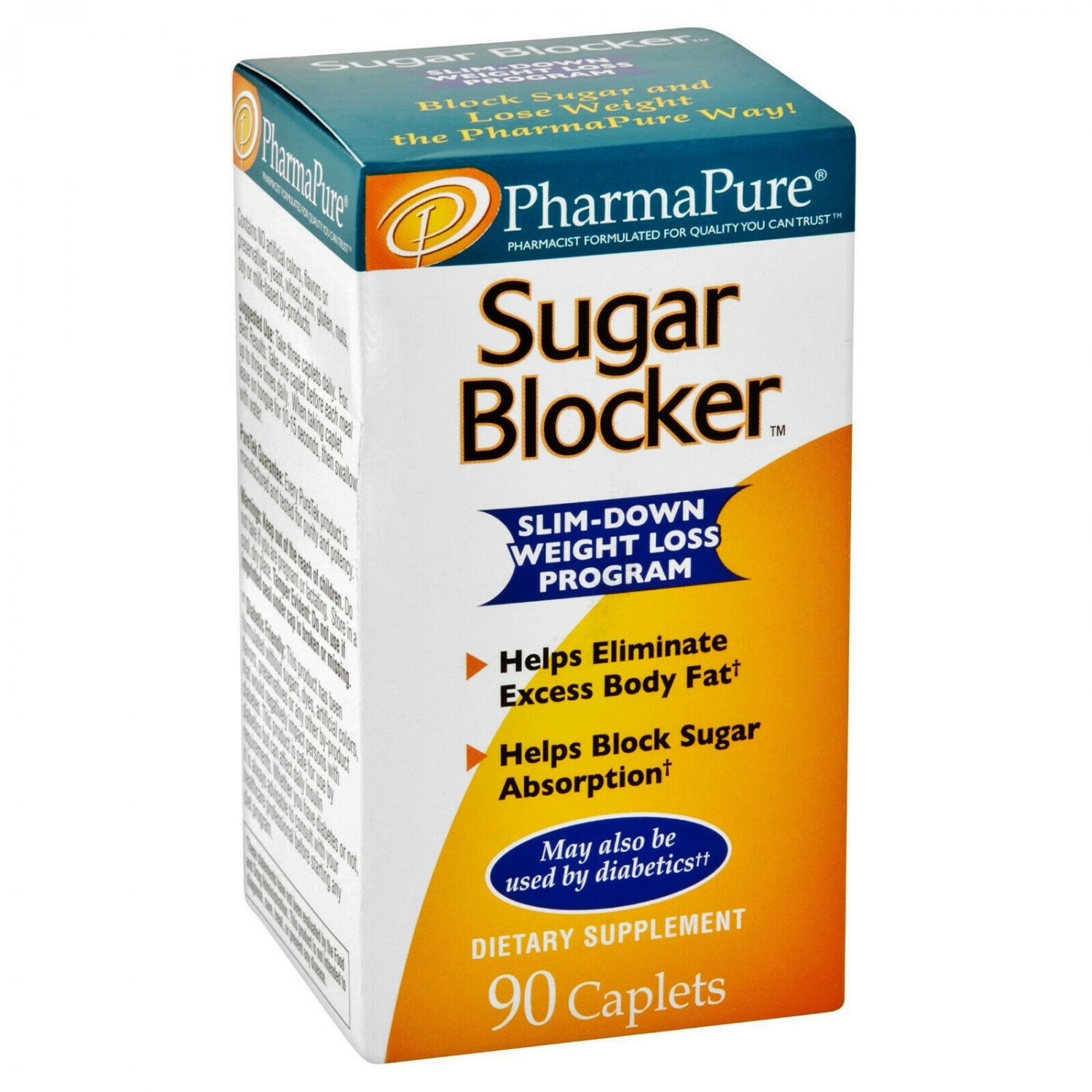 PharmaPure Sugar Blocker Weight Loss Supplement 90 Capsules