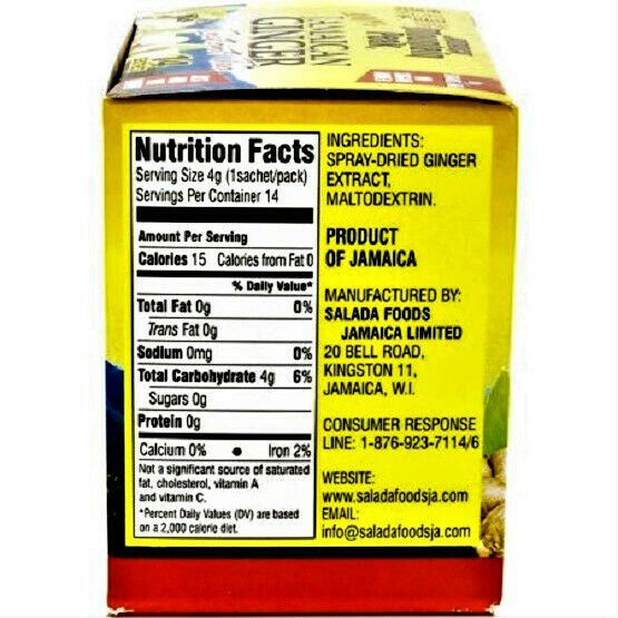 Mountain Peak Jamaica Ginger Instant Tea (14 Bags x BoX) 2 Boxes