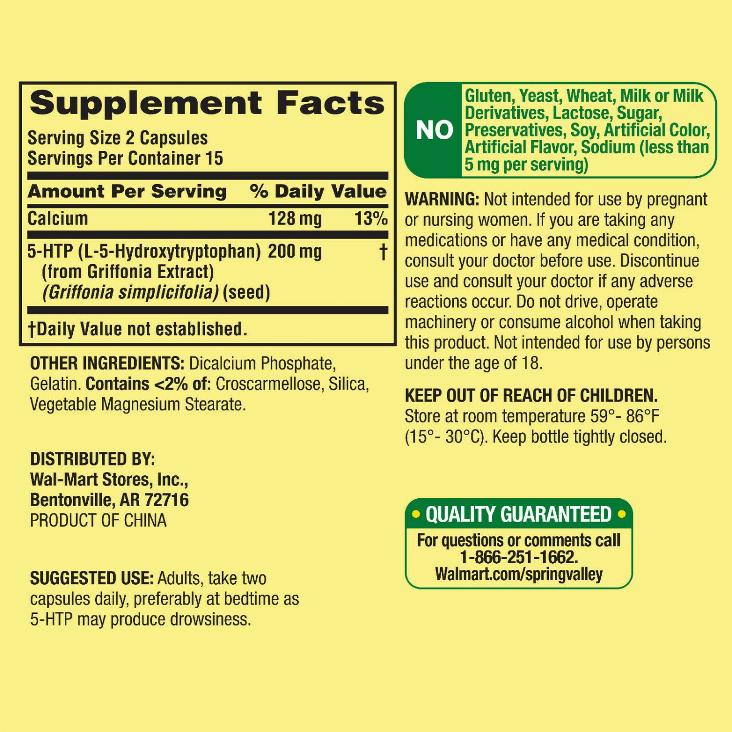 Spring Valley 5-HTP Mood Health 100 mg 30 Capsules