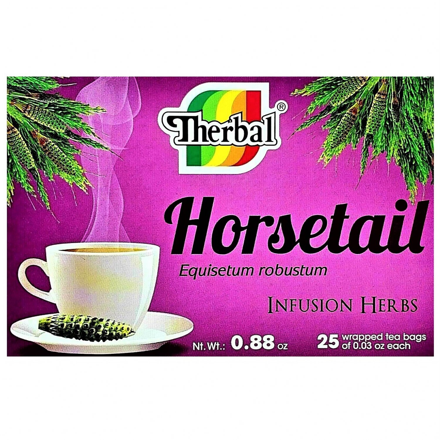 Therbal Horsetail Tea Bags Herbal Infusion (25 Tea Bags Box) 2 Boxes