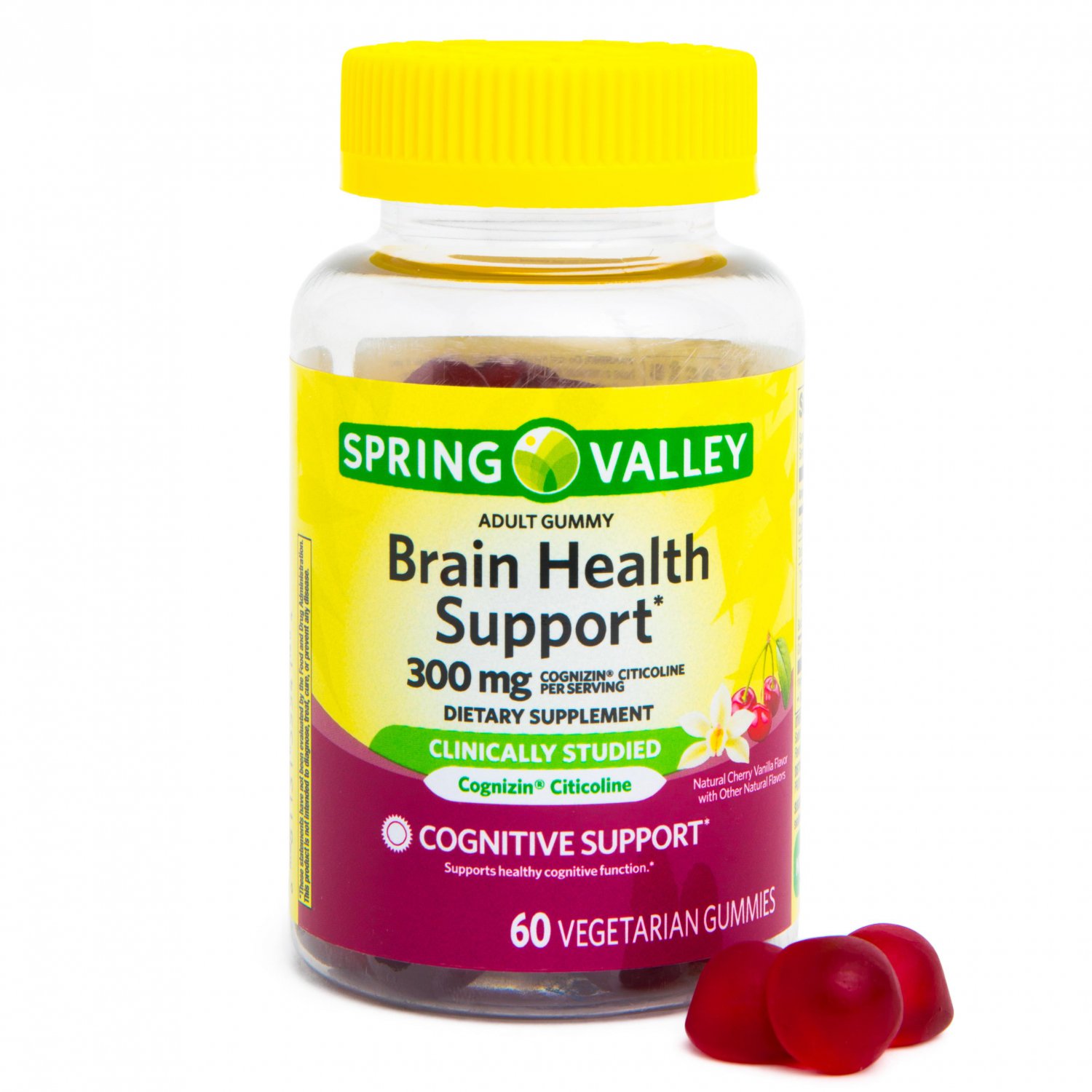 Spring Valley Brain Health Support Cognizin Citicoline 300mg 60 ...