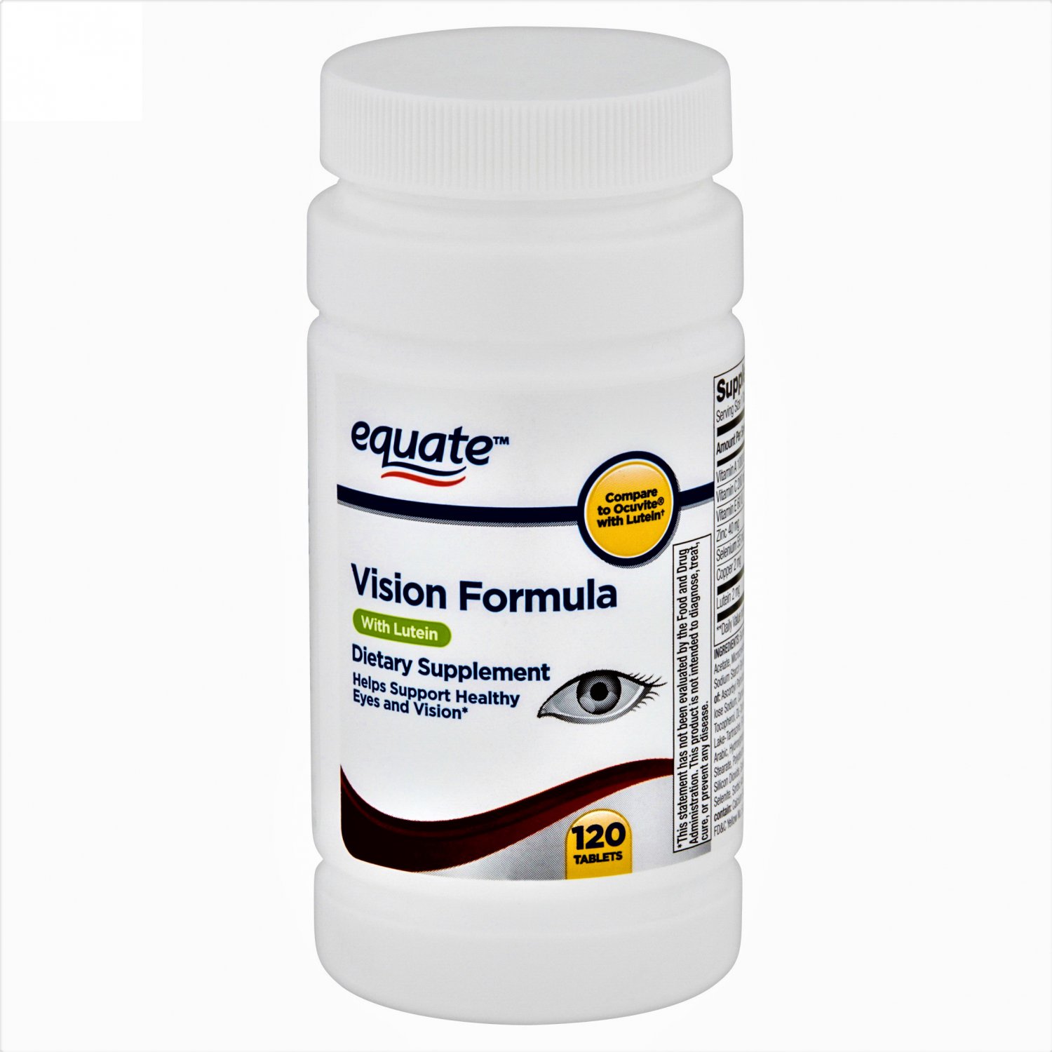 Equate Vision Formula with Lutein Dietary Supplement 120 Tablets