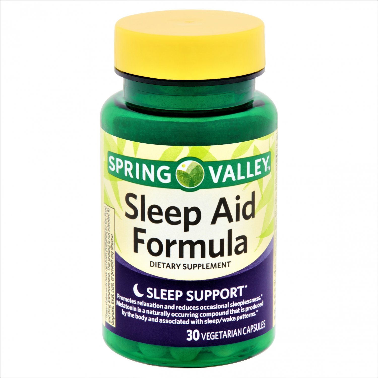 Spring Valley Sleep Aid Formula Sleep Support 30 Vegetarian Capsules