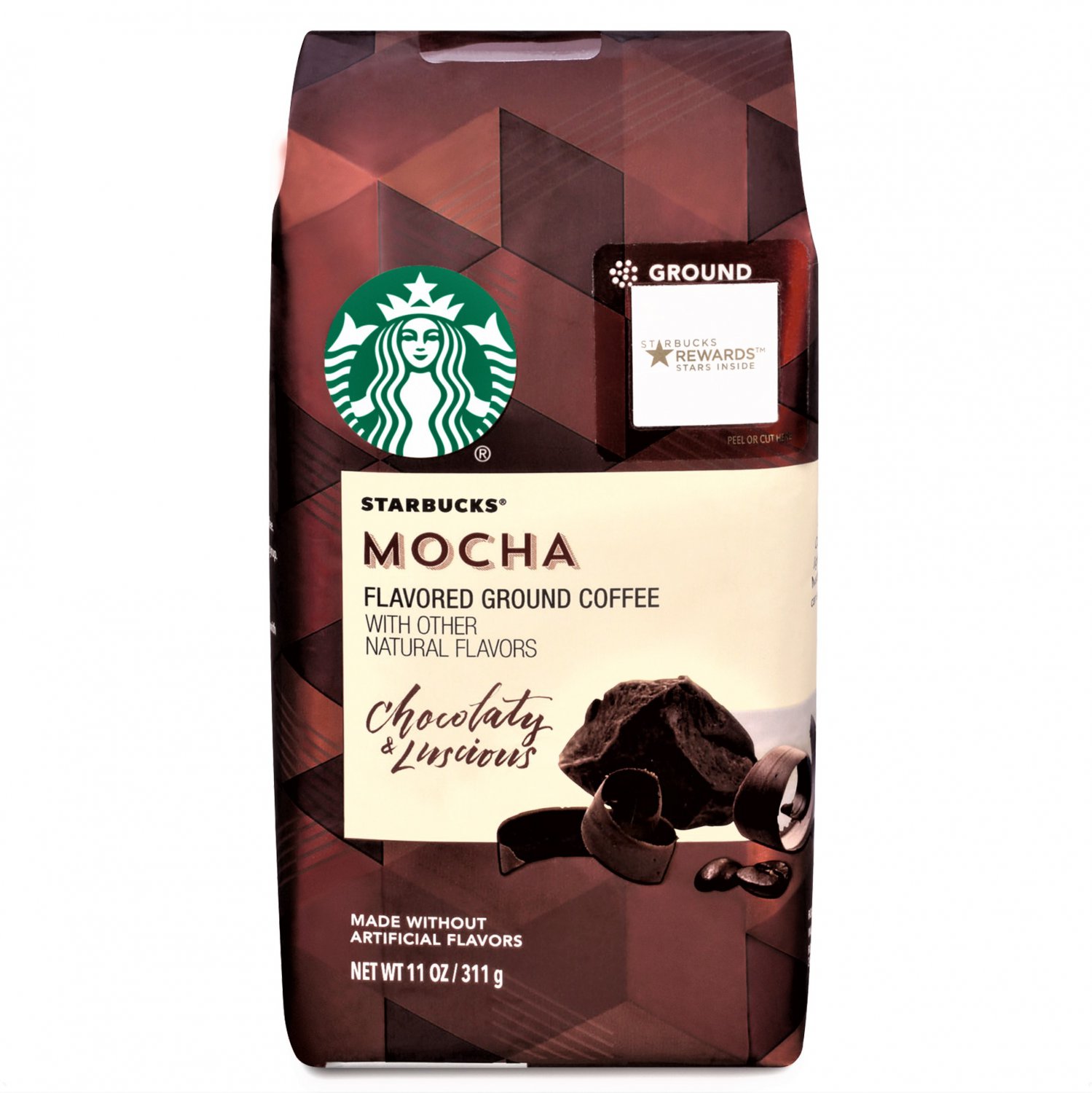 Starbucks Flavored Ground Coffee Mocha No Artificial Flavors 11 oz Bag