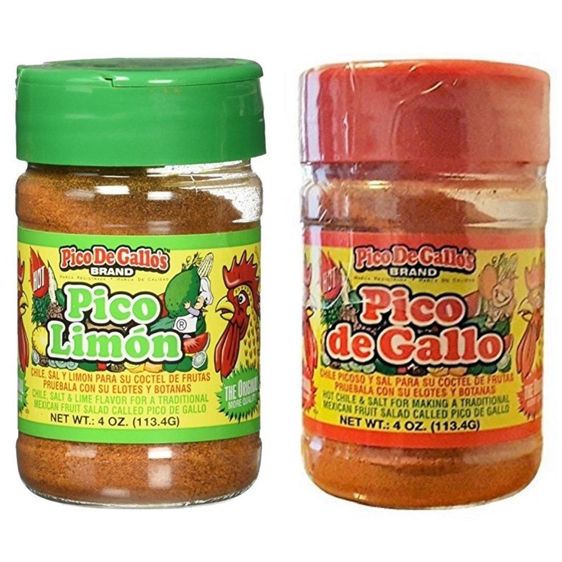 2 Pico De Gallos (1) Hot Chile and Salt & (1) Pico Limon Seasoning Set ...