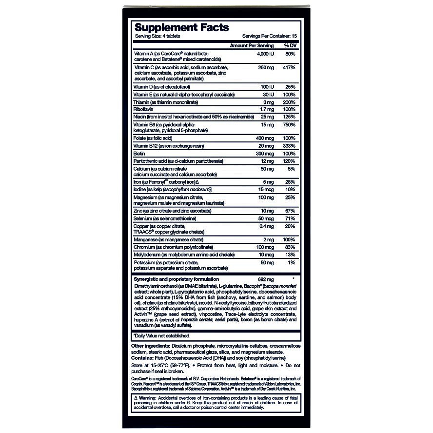 Focus Factor Brain Health Dietary Supplement 60 Tablets