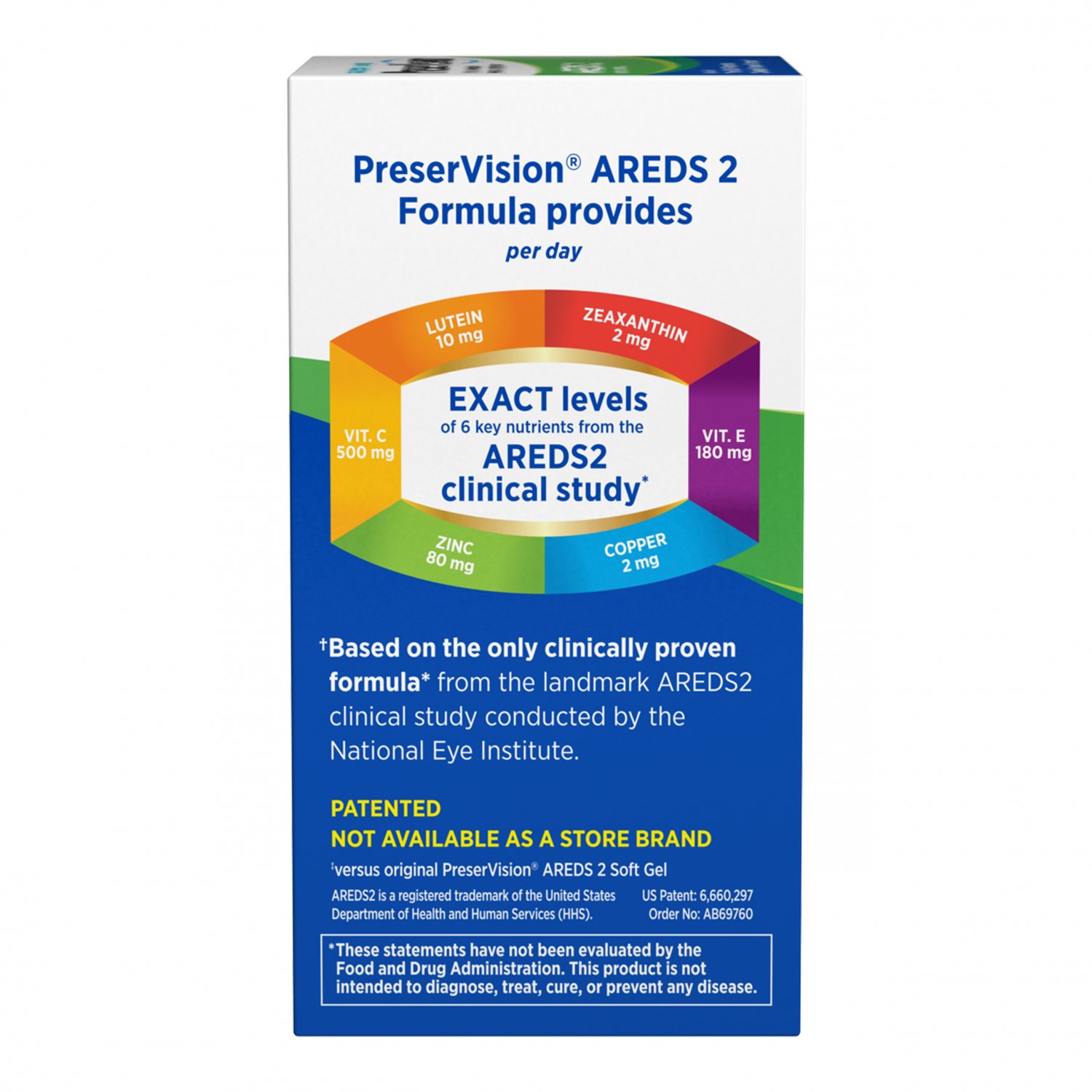 AREDS 2 Formula Vitamin & Mineral Supplement 90 Mini Softgels