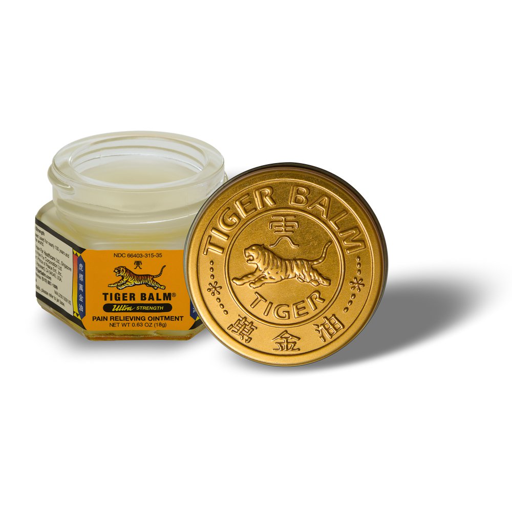 Tiger Balm Ultra Strength Pain Relieving Ointment Non-Staining 0.63 Oz