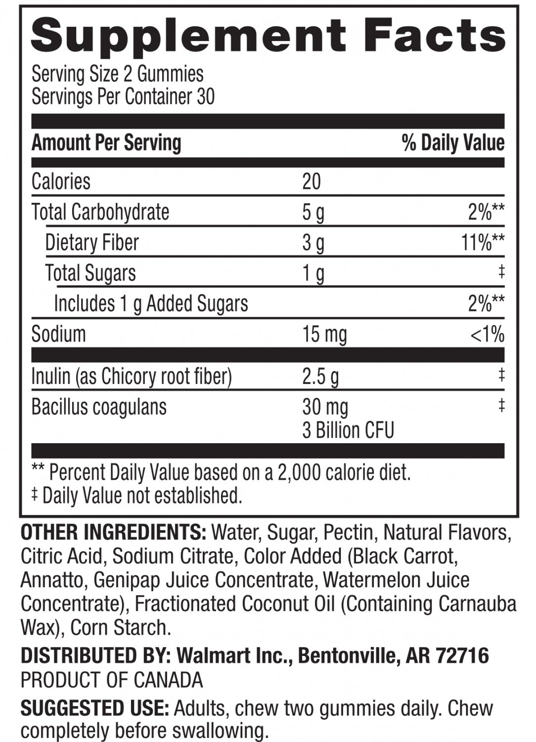 Spring Valley Probiotic + Prebiotic 3B Vegetarian Gummies 60 Count