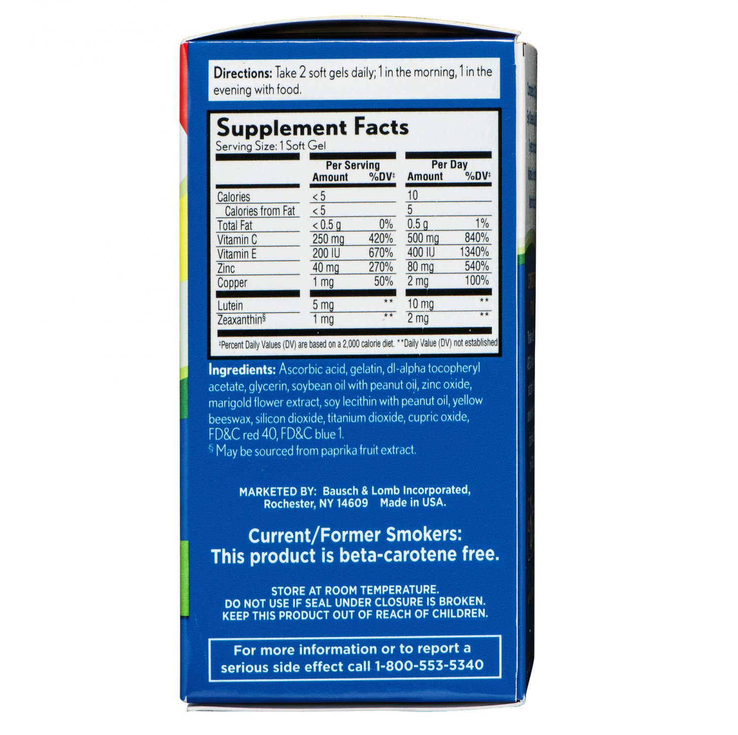 AREDS 2 Formula Vitamin & Mineral Supplement 60 Mini Softgels