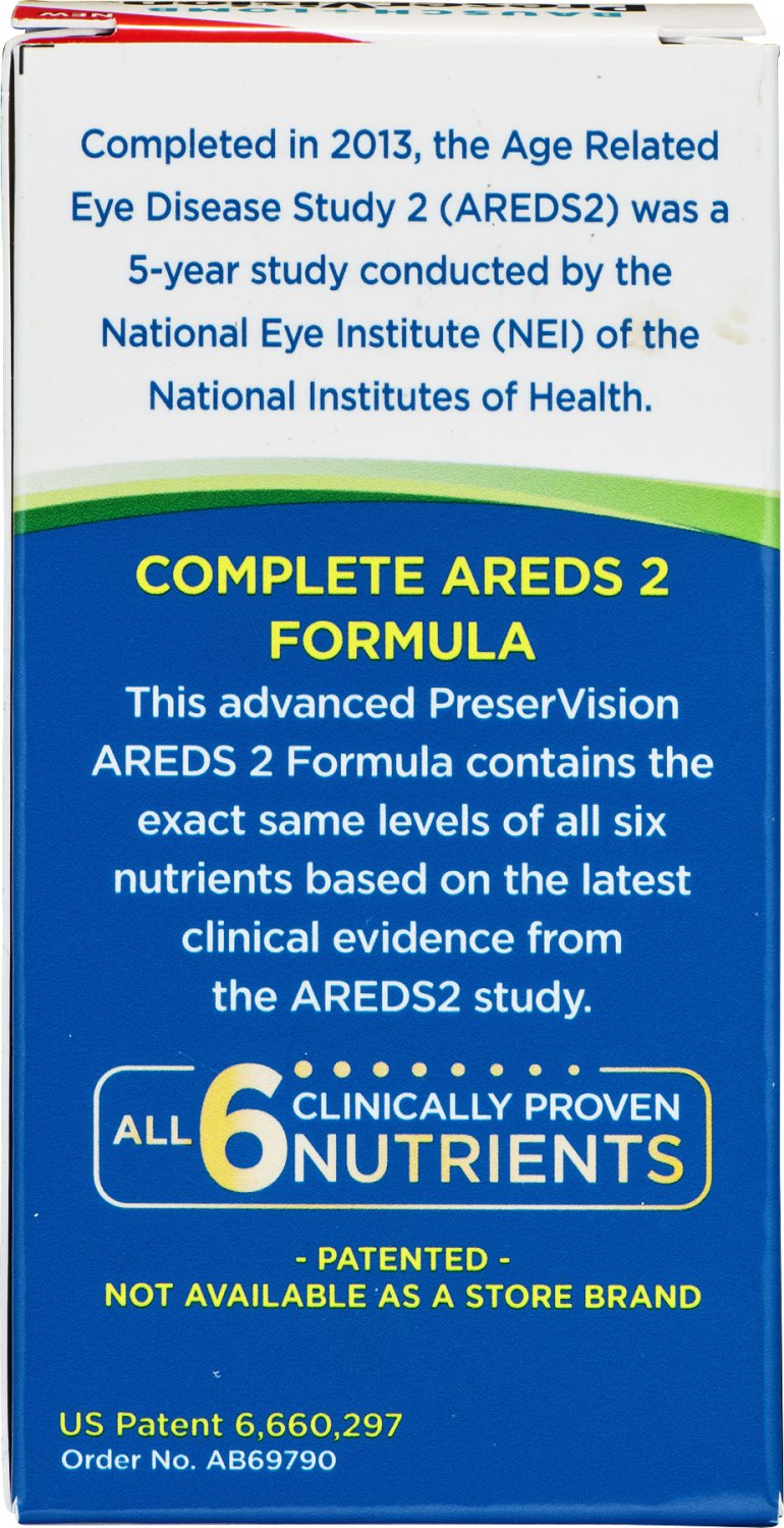 AREDS 2 Formula Vitamin & Mineral Supplement 60 Mini Softgels